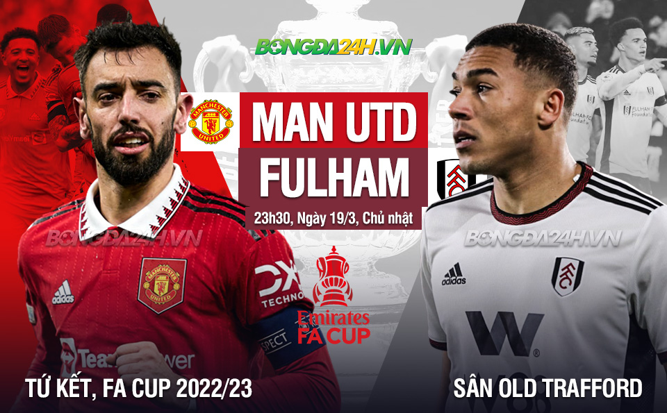 Trực tiếp bóng đá MU vs Fulham FA Cup 2022/23 hôm nay