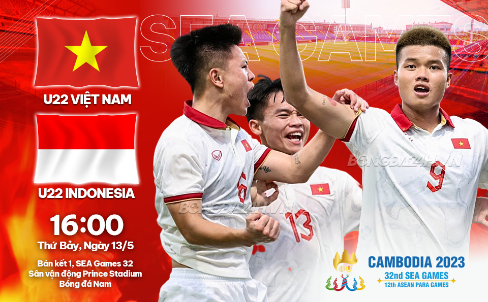 Kết quả bóng đá U22 Việt Nam vs U22 Indonesia SEA Games hôm nay