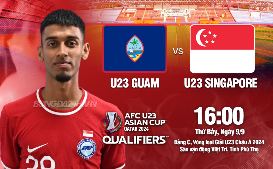 Nhận định U23 Guam vs U23 Singapore Vòng loại U23 châu Á 2024