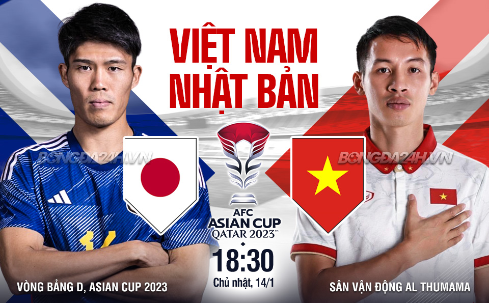 Kết quả bóng đá Việt Nam vs Nhật Bản Asian Cup 2023 hôm nay