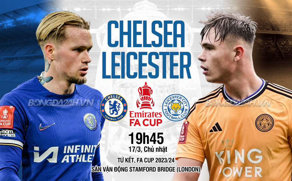 Kết quả bóng đá Chelsea vs Leicester Cúp FA Anh hôm nay
