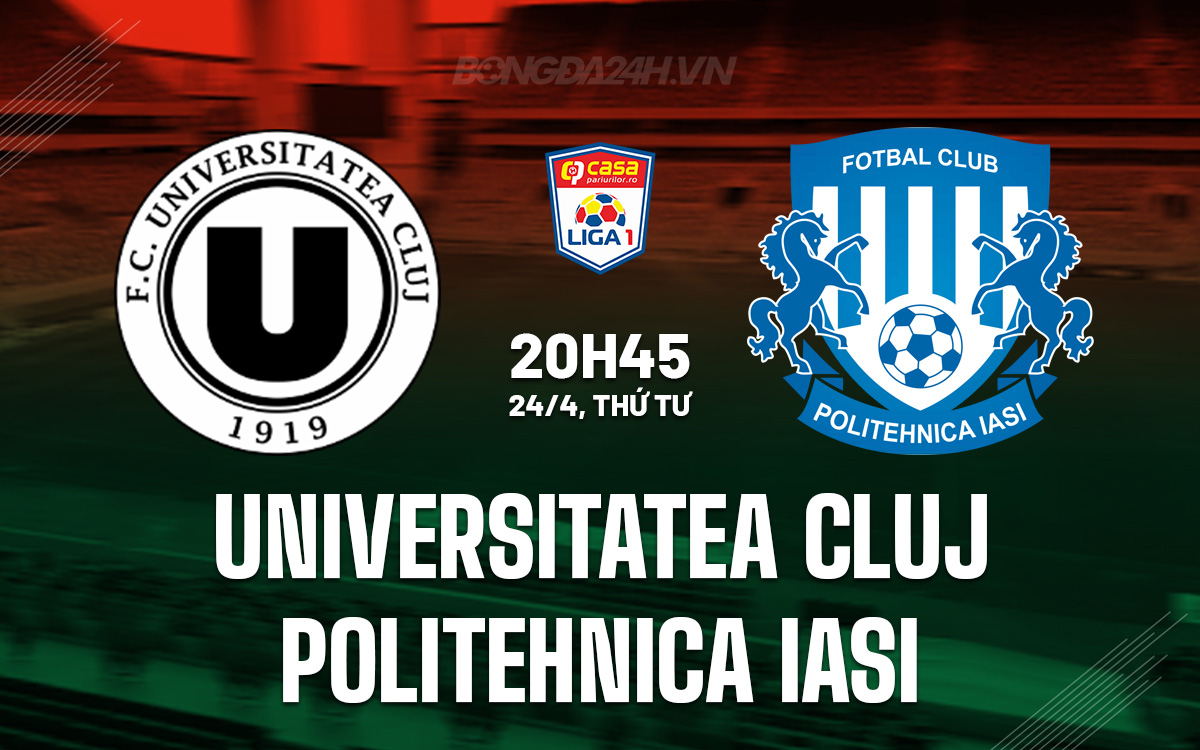 Nhận định Universitatea Cluj vs Politehnica Iasi VĐ Romania