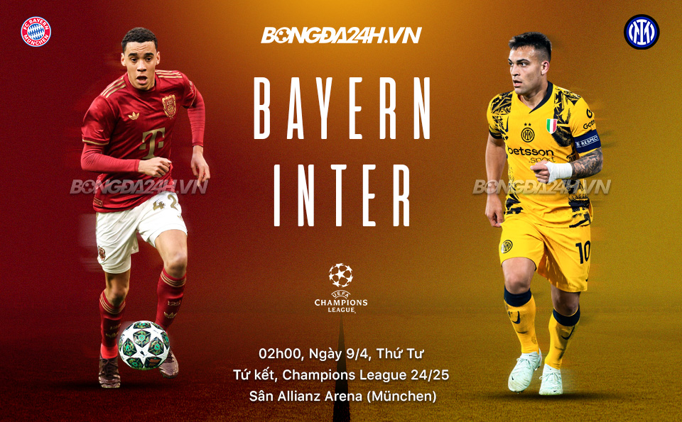 Trực tiếp bóng đá Bayern Munich vs Inter Milan C1 hôm nay