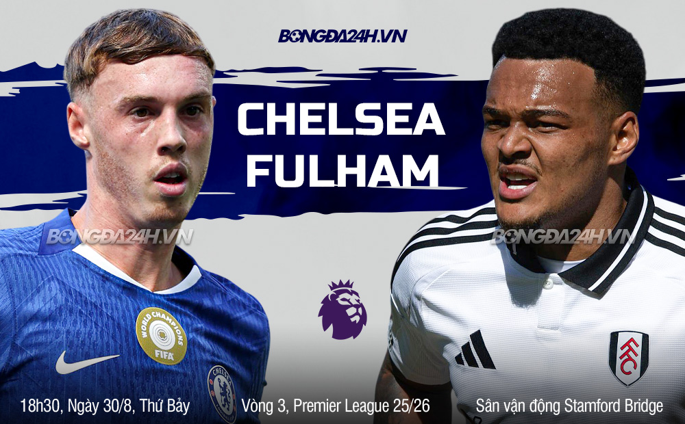 Trực tiếp bóng đá Chelsea vs Fulham Ngoại hạng Anh hôm nay