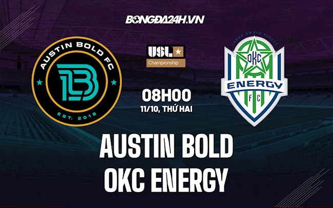 Nhận định soi kèo Austin Bold vs OKC Energy Hạng Nhất Mỹ 2021