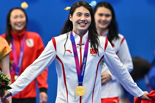 Vẻ đẹp của nữ thần Zhang Yufei giúp Trung Quốc thiết lập kỷ lục