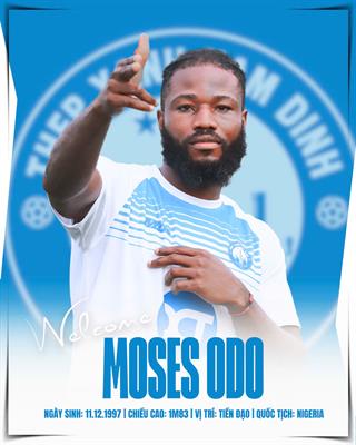 CLB Nam Định bất ngờ chia tay ngoại binh Moses Odo